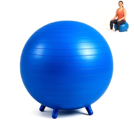 55cm Blue Exercise Ball with Stabilising Feet