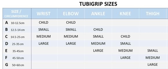 Tubi Grip Tubigrip Elastic Tubular Support Bandage Natural, 4-1/2 Inch ...